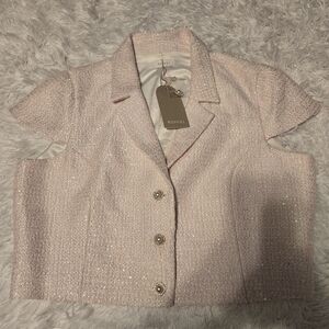 Meshki | Other | Nwt Meshki Mercer Pink Tweed Top And Skirt Set In ...